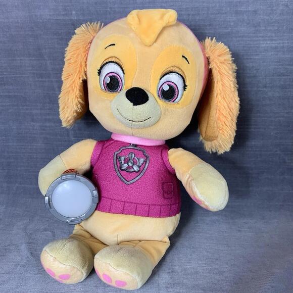 Toys | Paw Patrol Snuggle Up Skye Plush Flashlight Light Up Talking ...